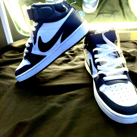 Shoes | Nike Navy Blue Court Borough 45 | Poshmark